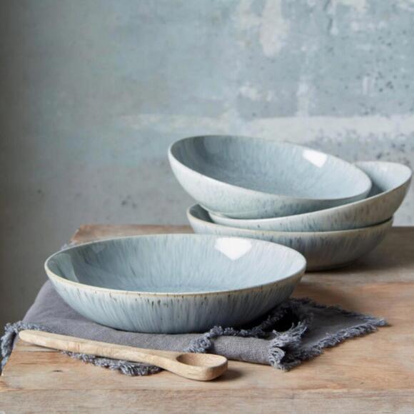 Denby | Dining | Denby Pottery Halo Speckle Set Of 4 Pasta Bowls | Poshmark